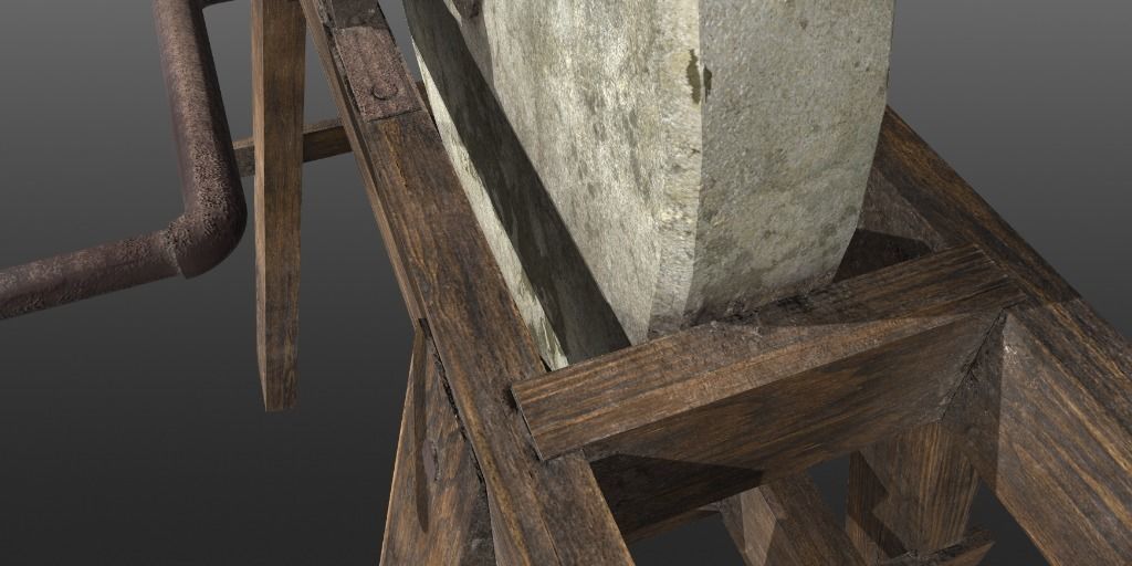3D model Historical Grindstone VR / AR / low-poly | CGTrader