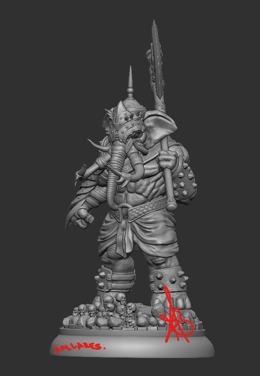 Zama the Warrior Elephant by Creative Geek MB 3D model 3D printable ...