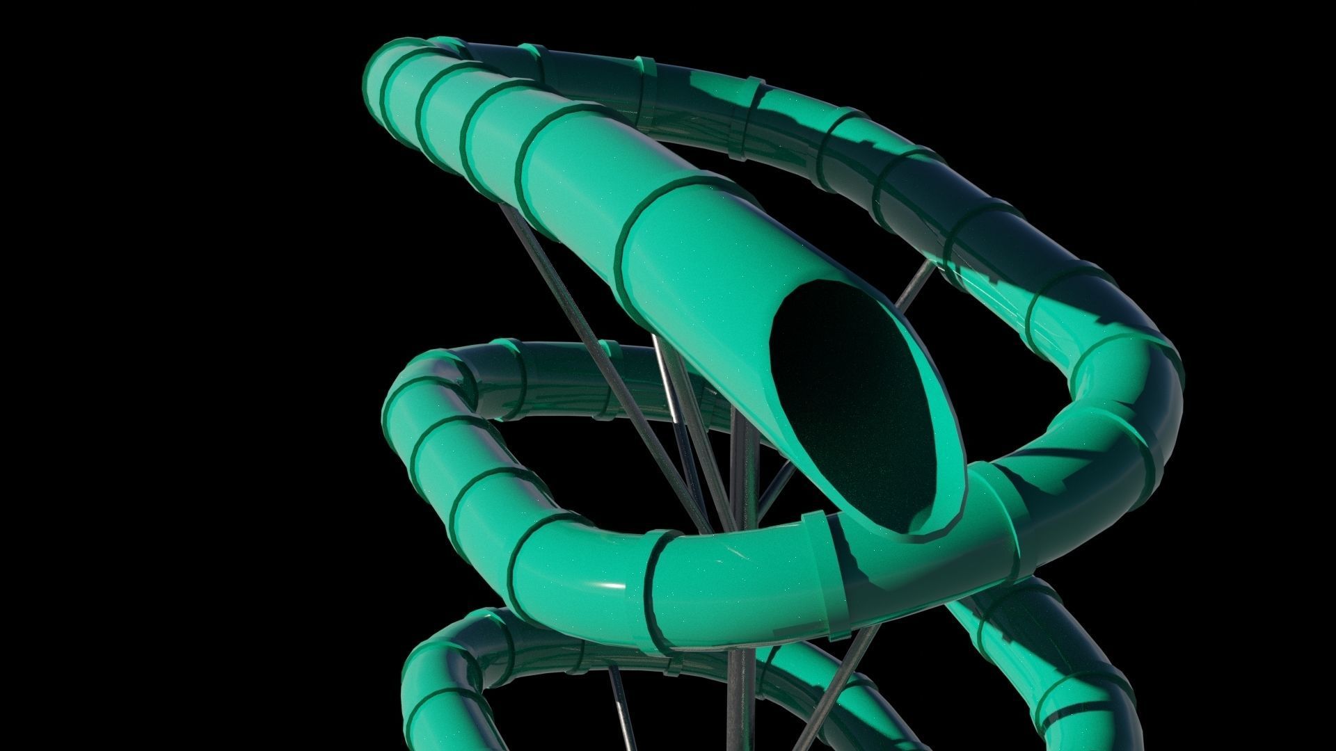 Two Water Slides 3D models 3D Model Collection | CGTrader