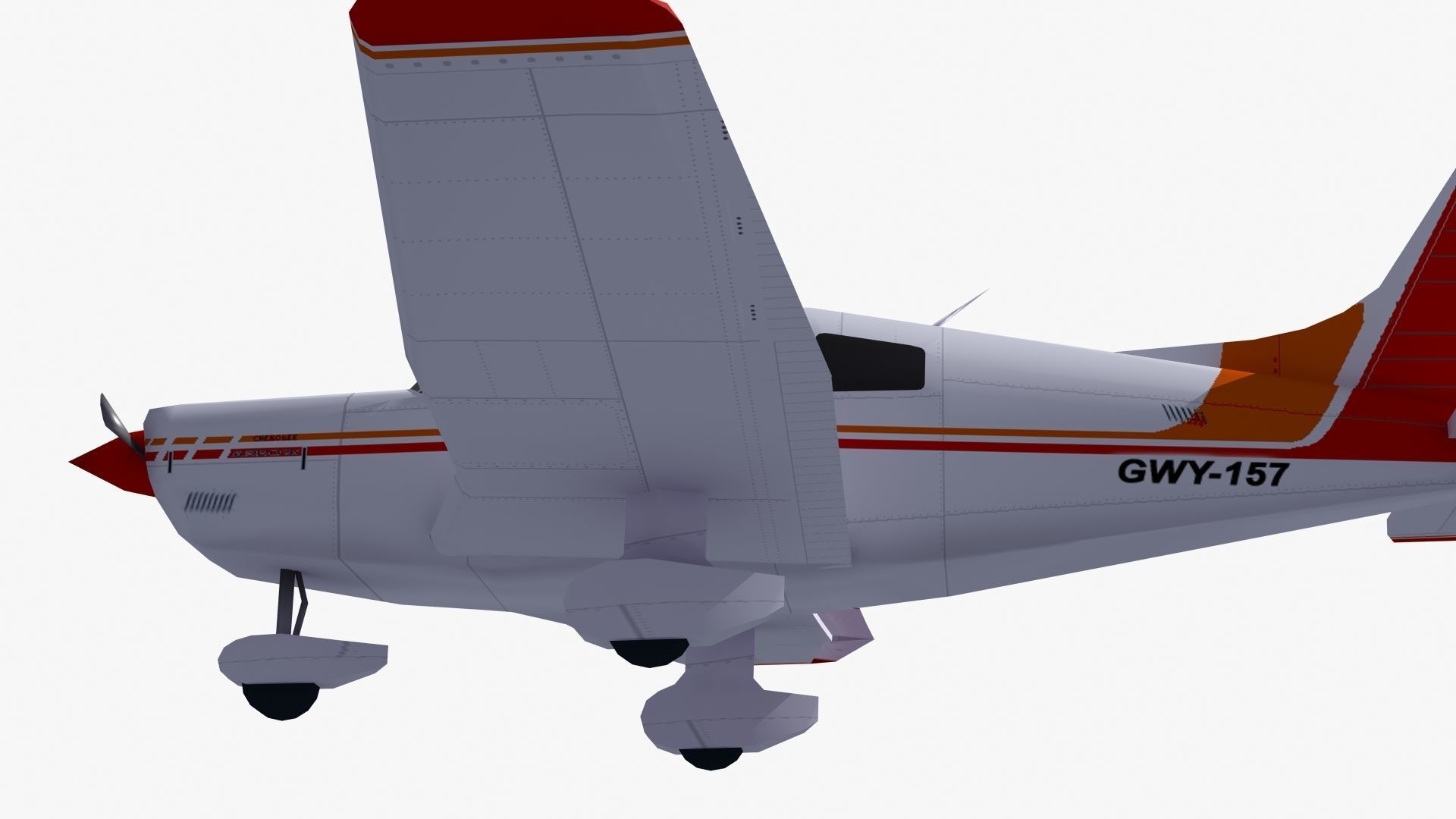 3D model Piper Cherokee Light Aircraft VR / AR / low-poly | CGTrader