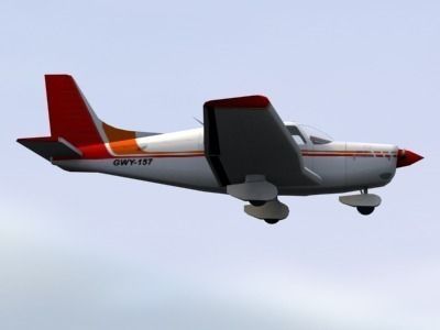 3D model Piper Cherokee Light Aircraft VR / AR / low-poly | CGTrader