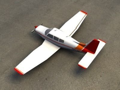 3D model Piper Cherokee Light Aircraft VR / AR / low-poly | CGTrader