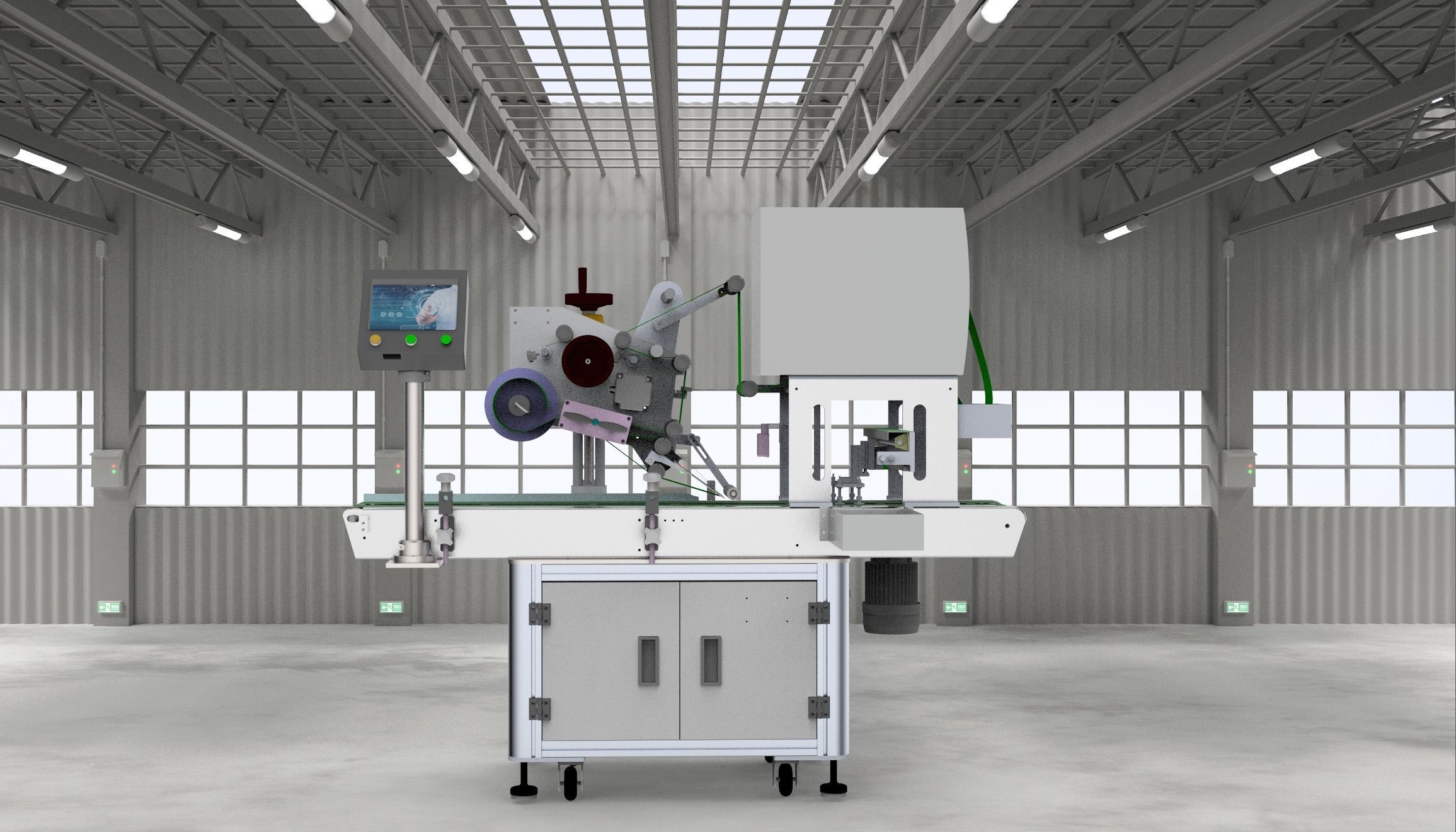 Assembly of laminating machines 3D model | CGTrader