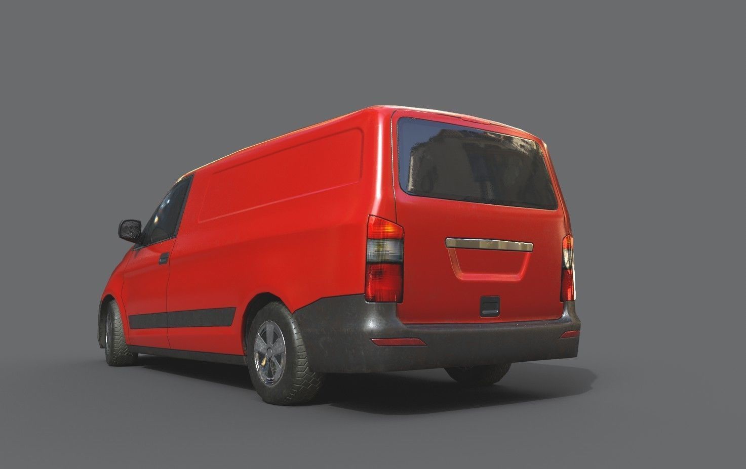 3D model Generic Minivan Red VR / AR / low-poly | CGTrader