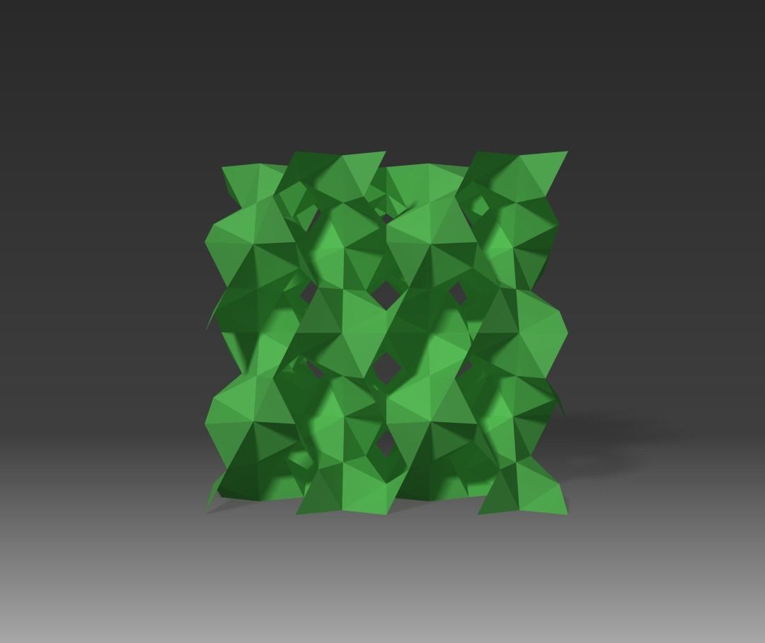 3D model GYROID lowpoly - surface sample VR / AR / low-poly | CGTrader