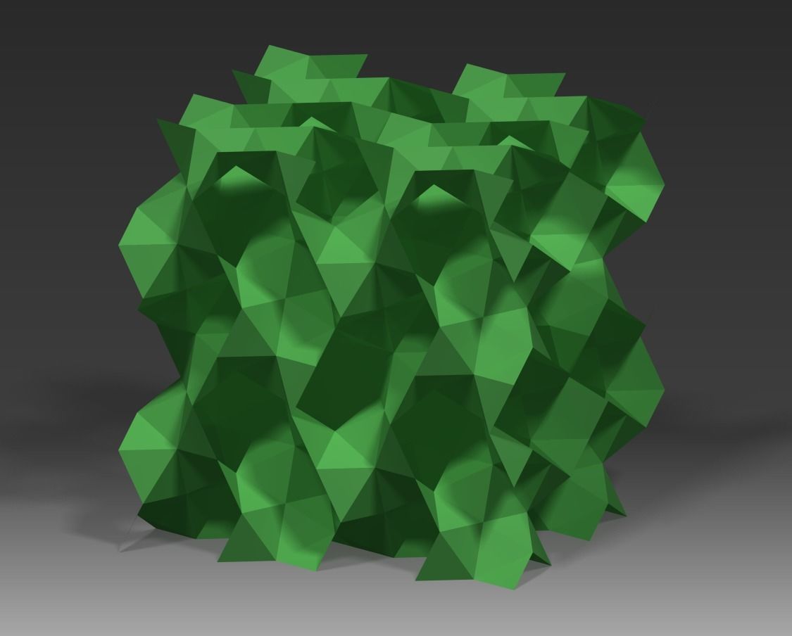 3D model GYROID lowpoly - surface sample VR / AR / low-poly | CGTrader