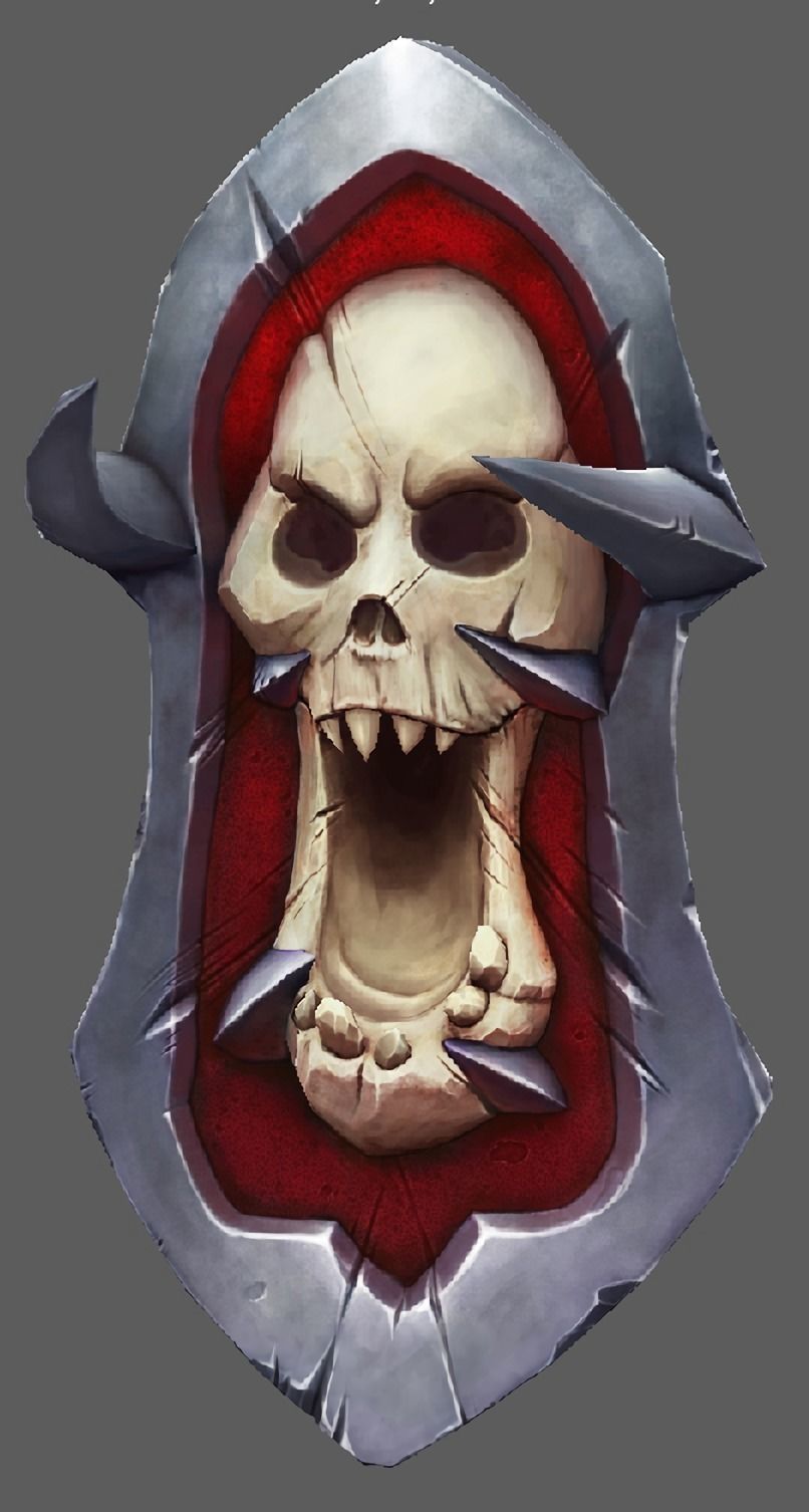 3D model Skull shield VR / AR / low-poly | CGTrader