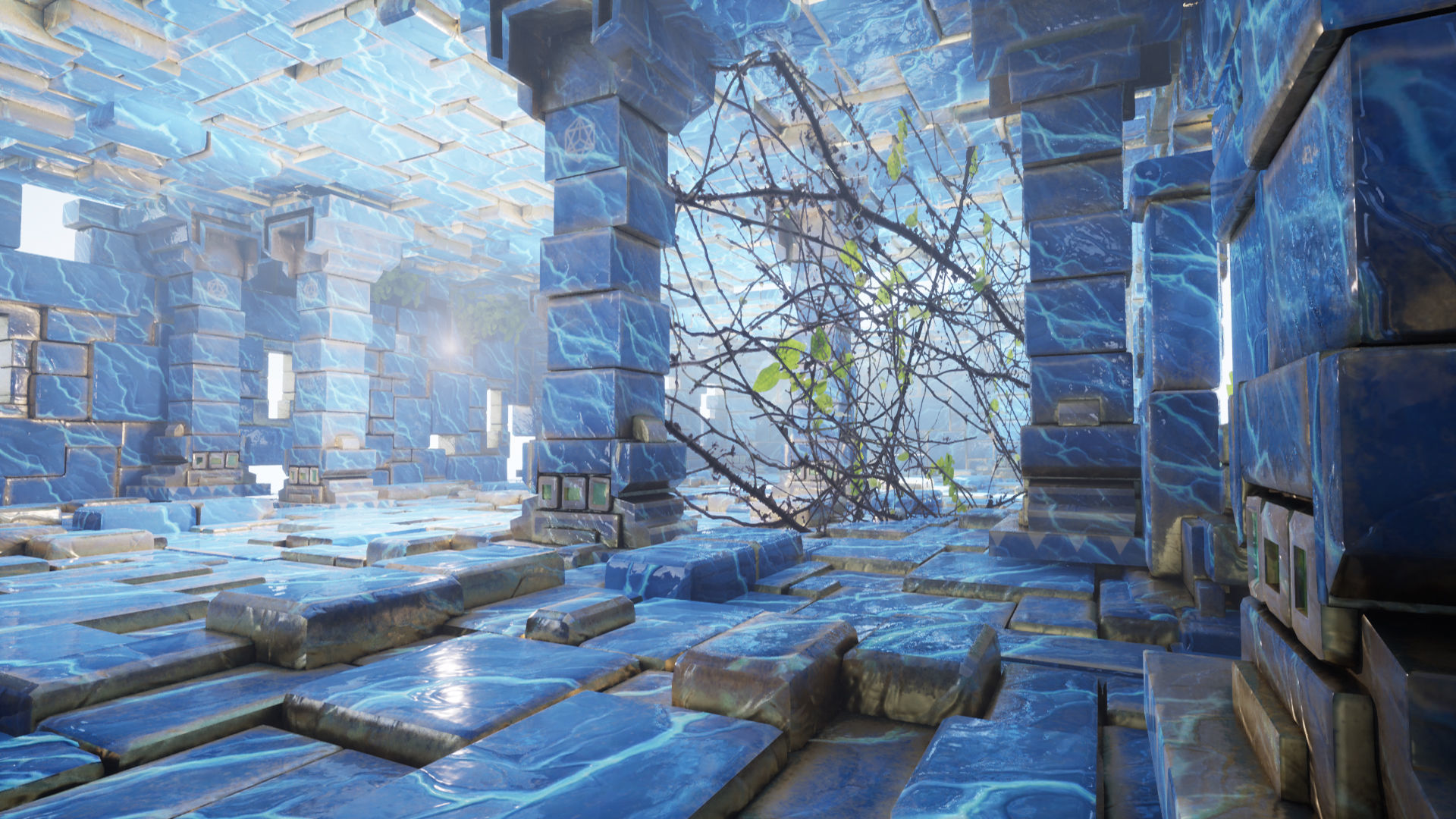 Modular Walls Fantasy free VR / AR / low-poly 3D model | CGTrader