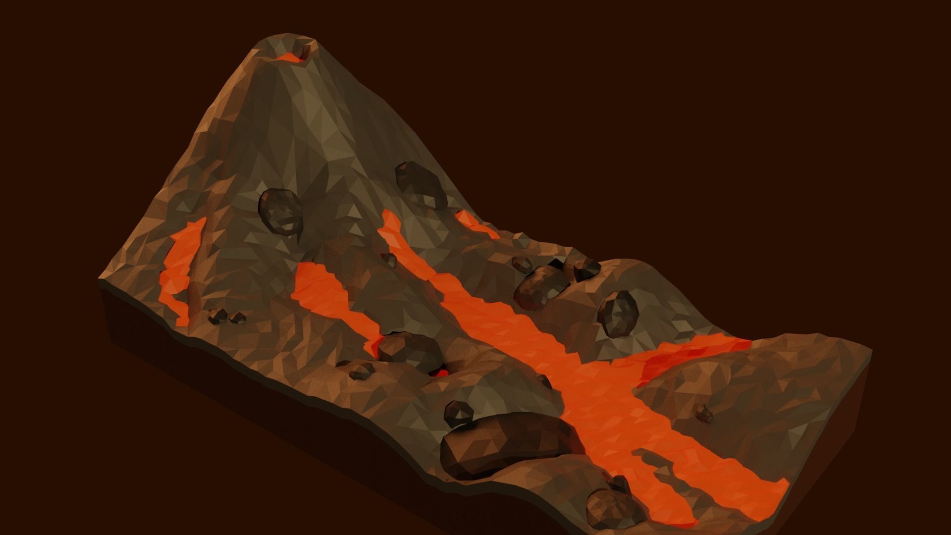 3D model Volcano Board | CGTrader