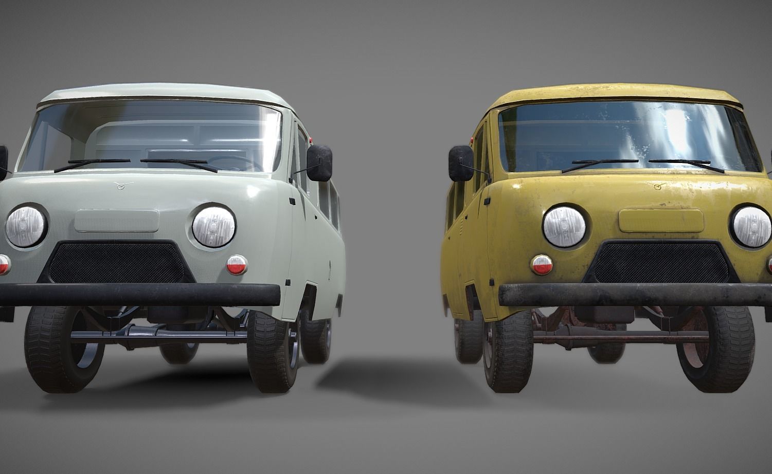 3D model Soviet era van low poly VR / AR / low-poly | CGTrader