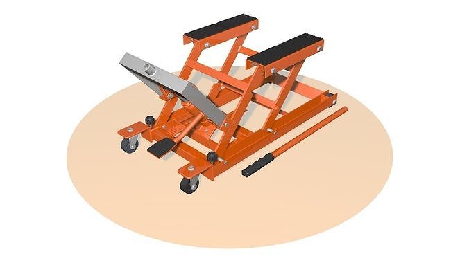 Motorcycle lift 3 Garage tool 3D model | CGTrader
