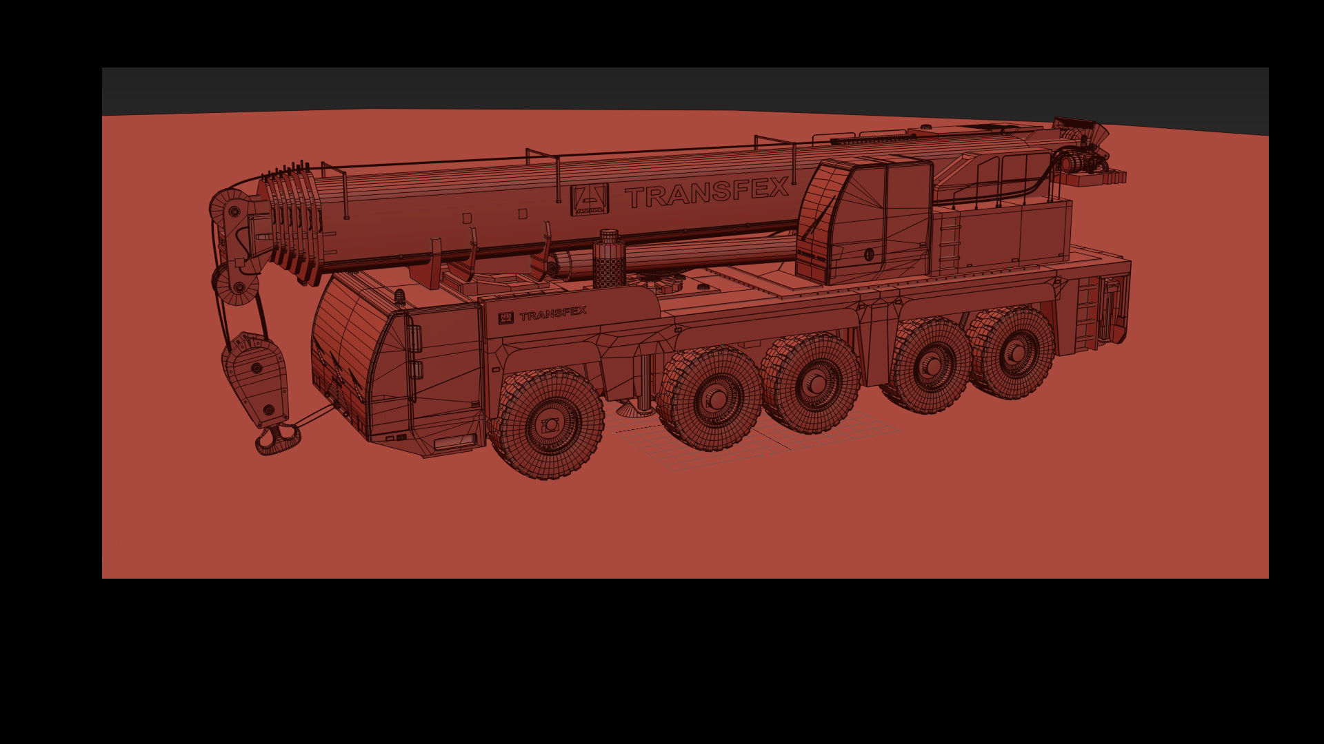 Your Wheeled Crane - 200 t 3d animated crane model 3D model animated ...