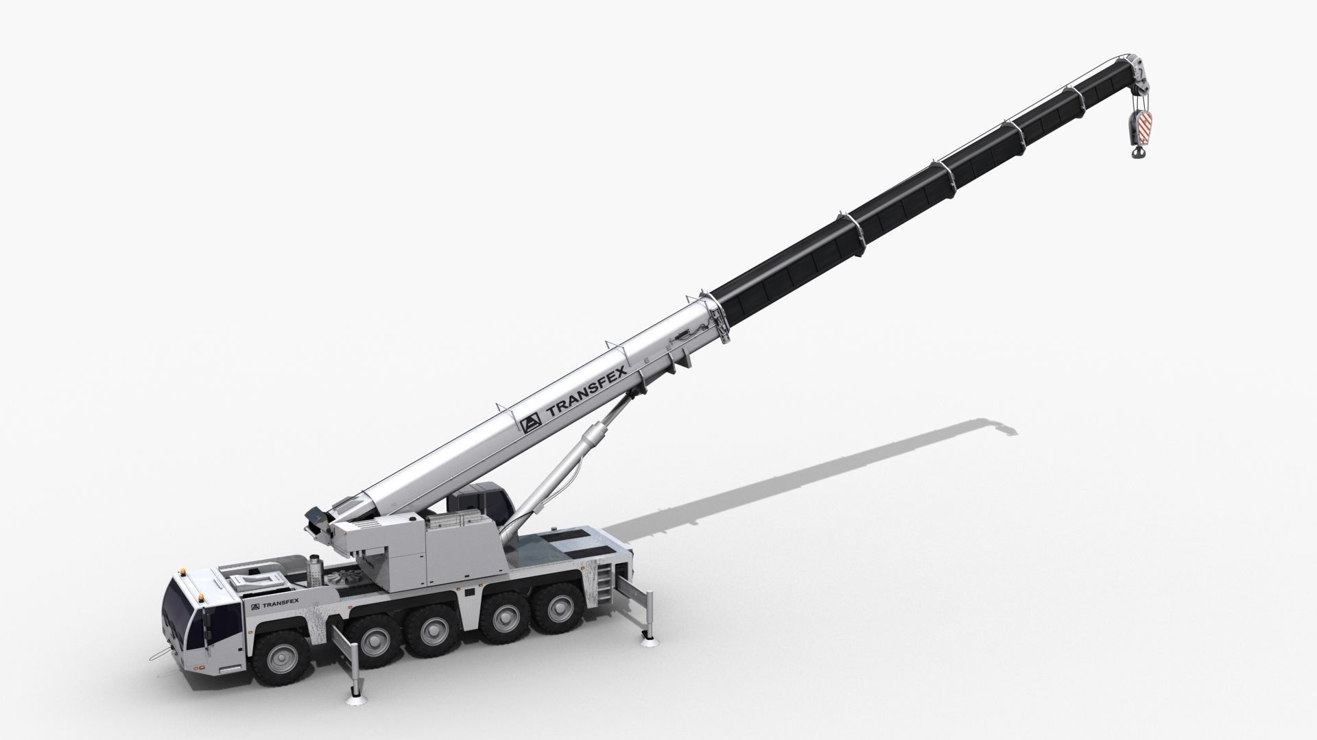Your Wheeled Crane - 200 t 3d animated crane model 3D model animated ...