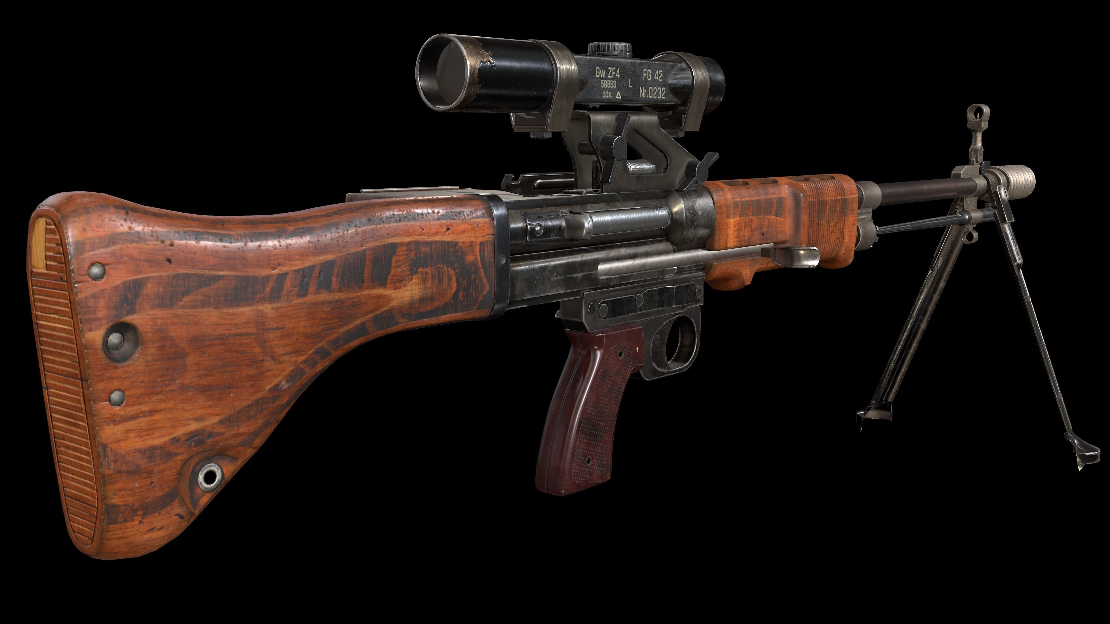 3D model FG 42 VR / AR / low-poly | CGTrader