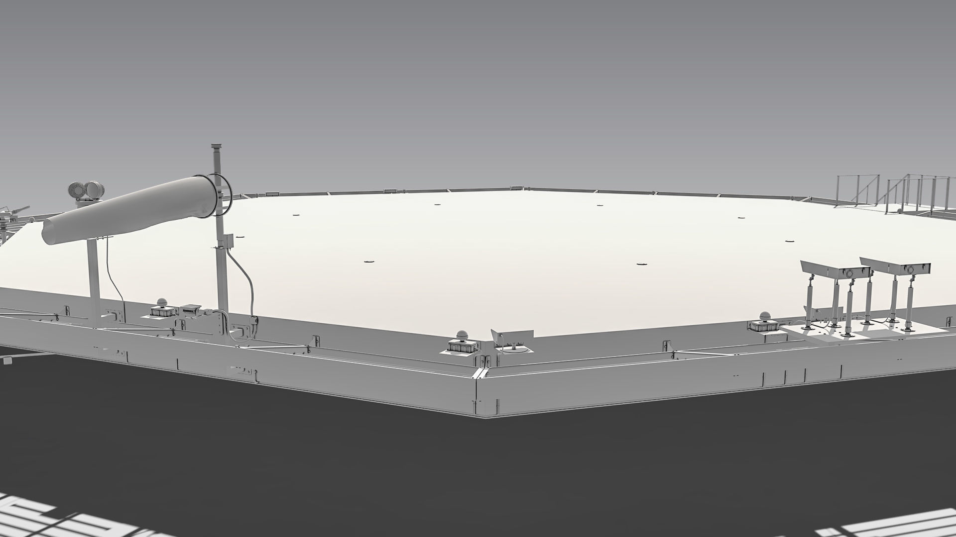 Octagonal Heliport 3D model | CGTrader