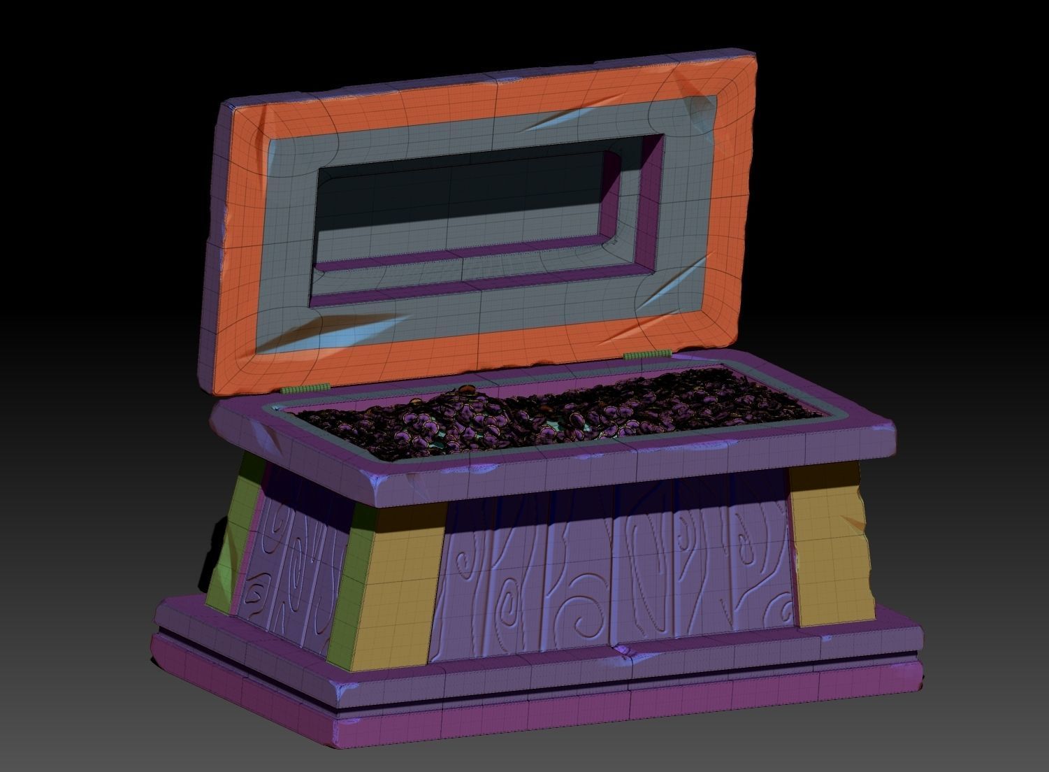 3D model Treasure Chest game asset VR / AR / low-poly | CGTrader