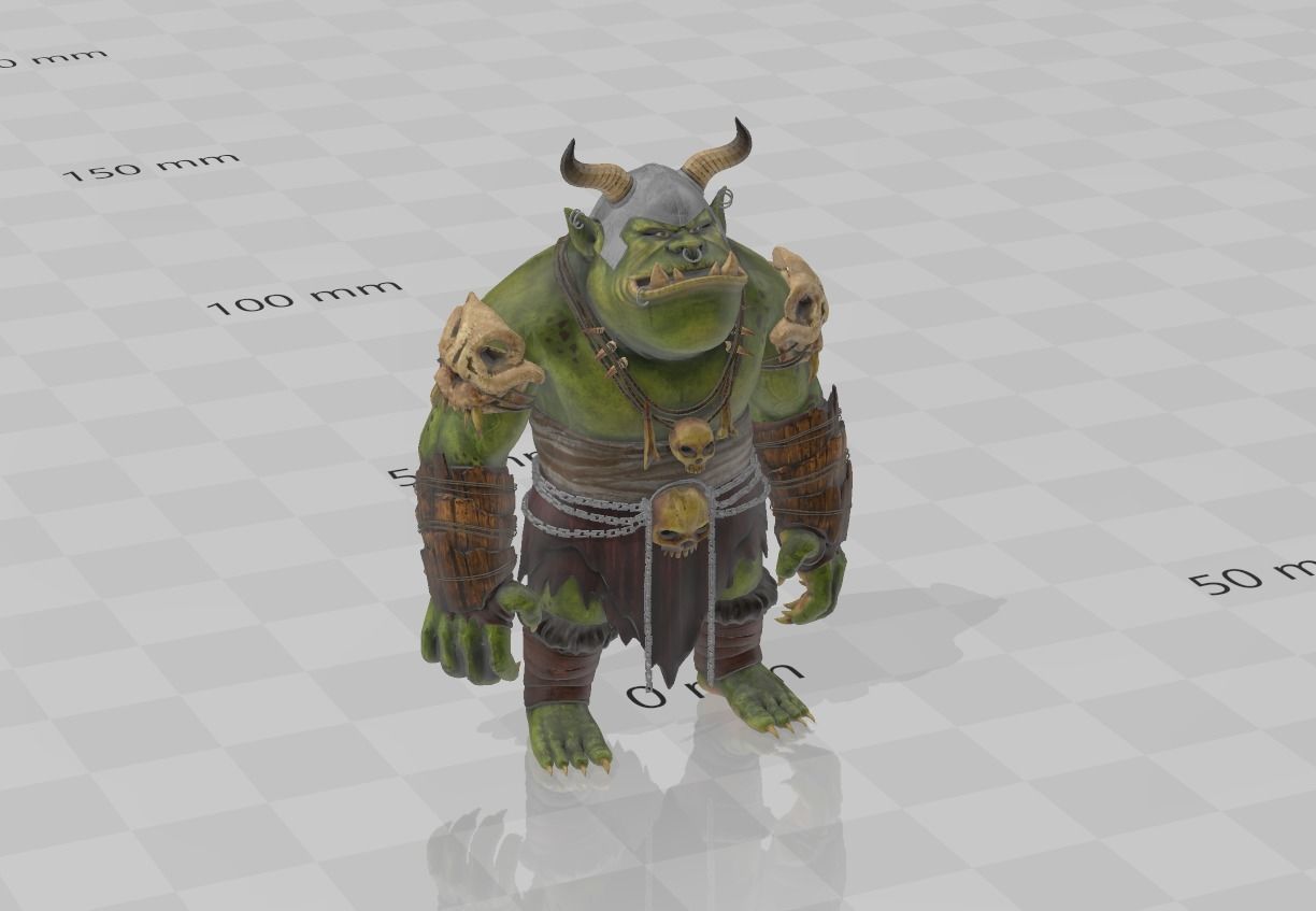 Troll STL character with horns 3D model 3D printable | CGTrader