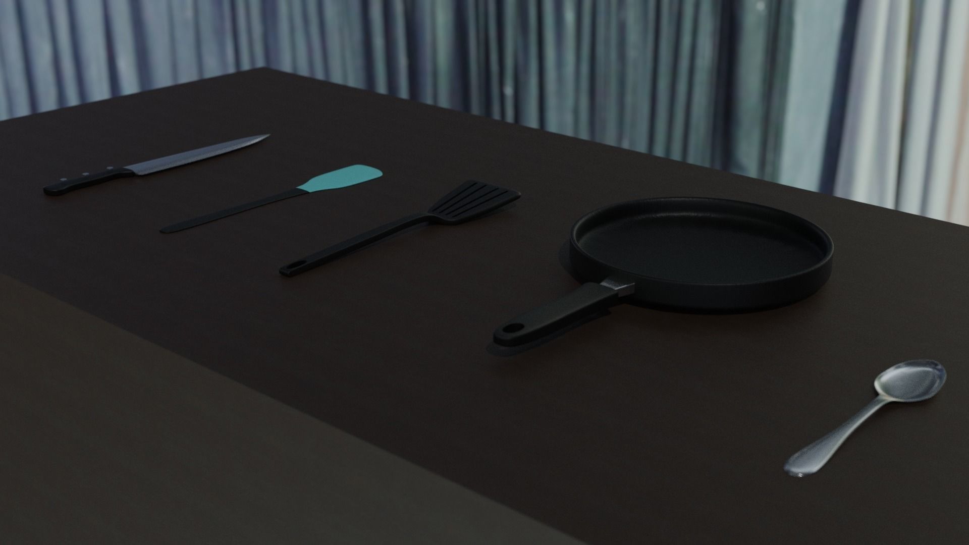 Kitchen utensils pack free VR / AR / low-poly 3D model | CGTrader