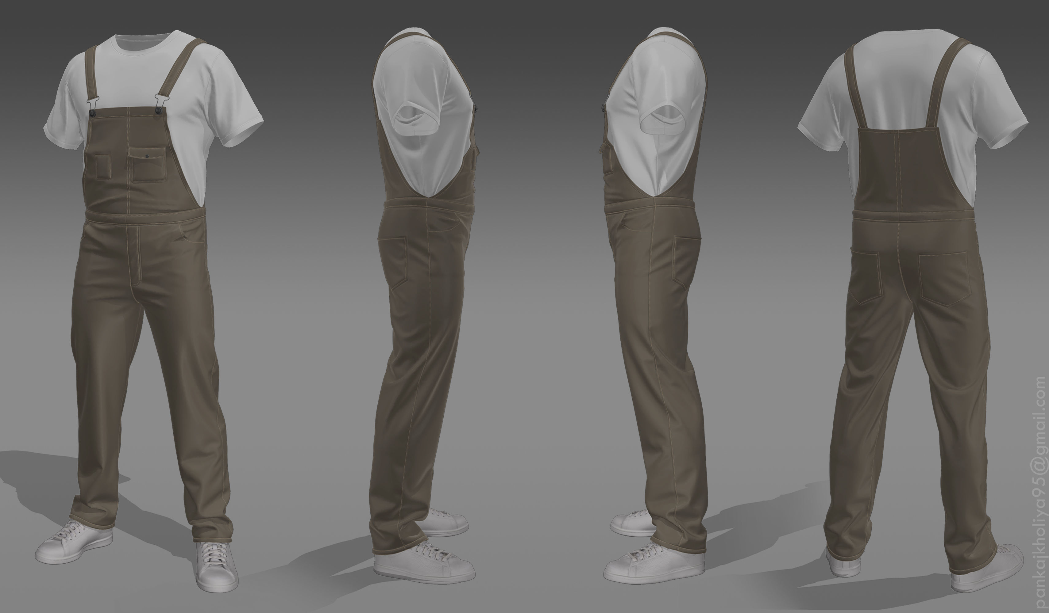Overalls 3D model | CGTrader