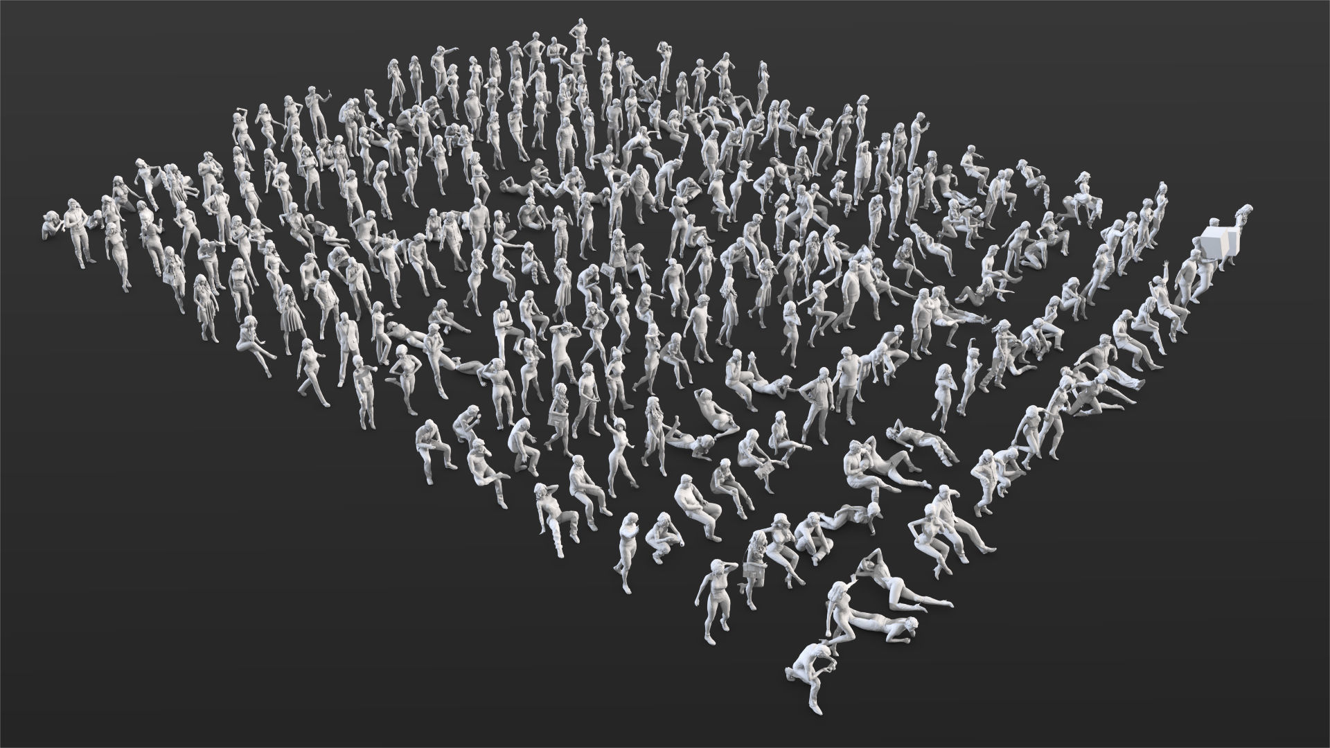 People Crowd Set-01 275 3D model | CGTrader