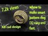 pattern ring 3D model 3D printable | CGTrader