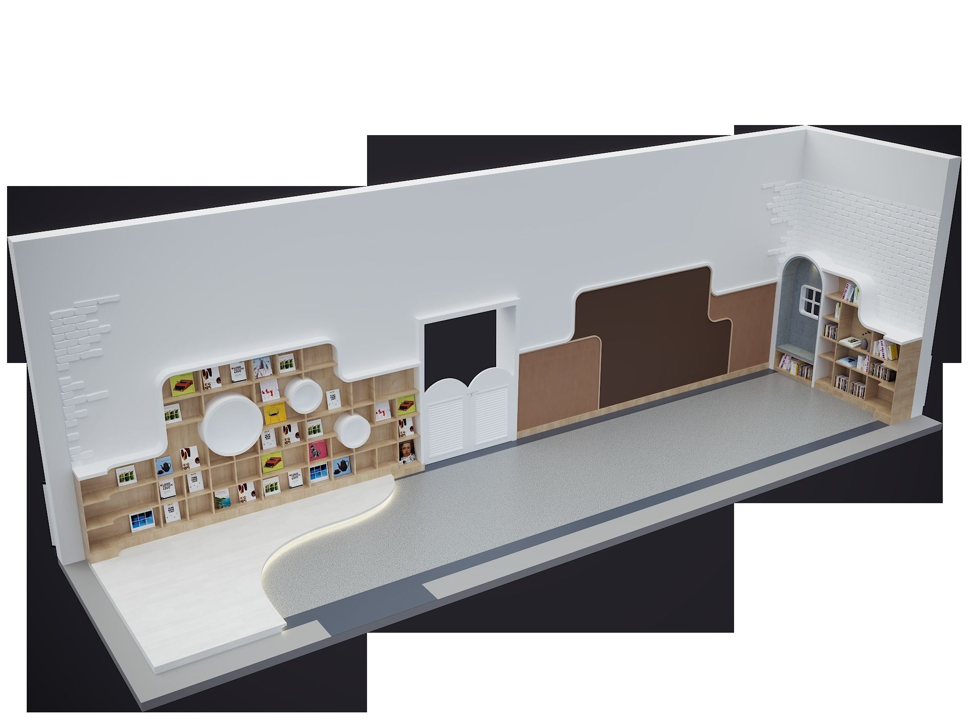 Children reading rooms kindergartens activity rooms 3D model | CGTrader