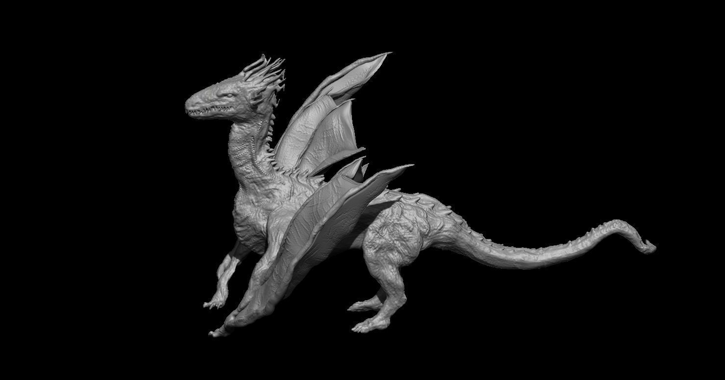 Dragon high poly sculpt 3D model | CGTrader