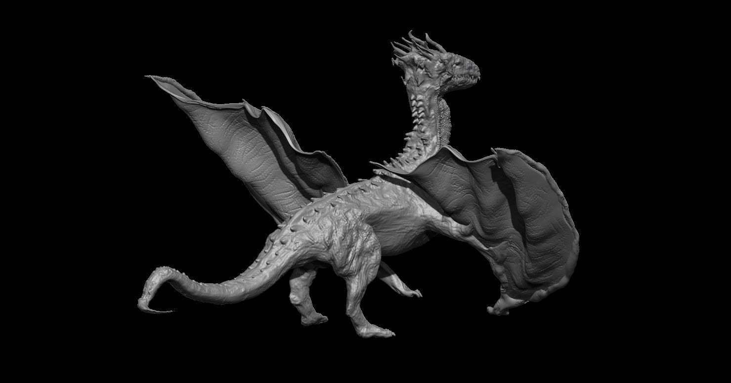 Dragon high poly sculpt 3D model | CGTrader