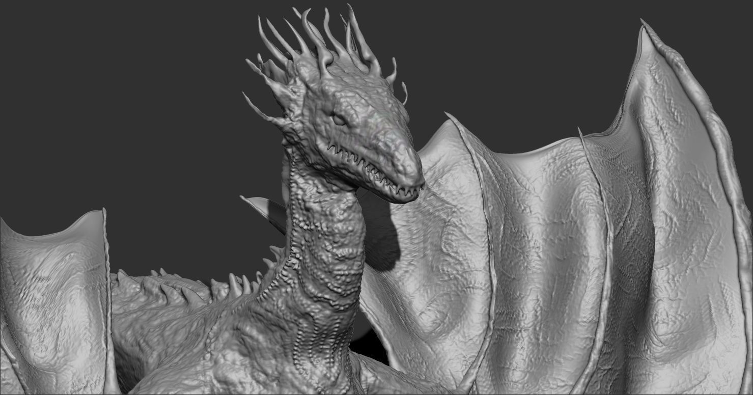 Dragon high poly sculpt 3D model | CGTrader