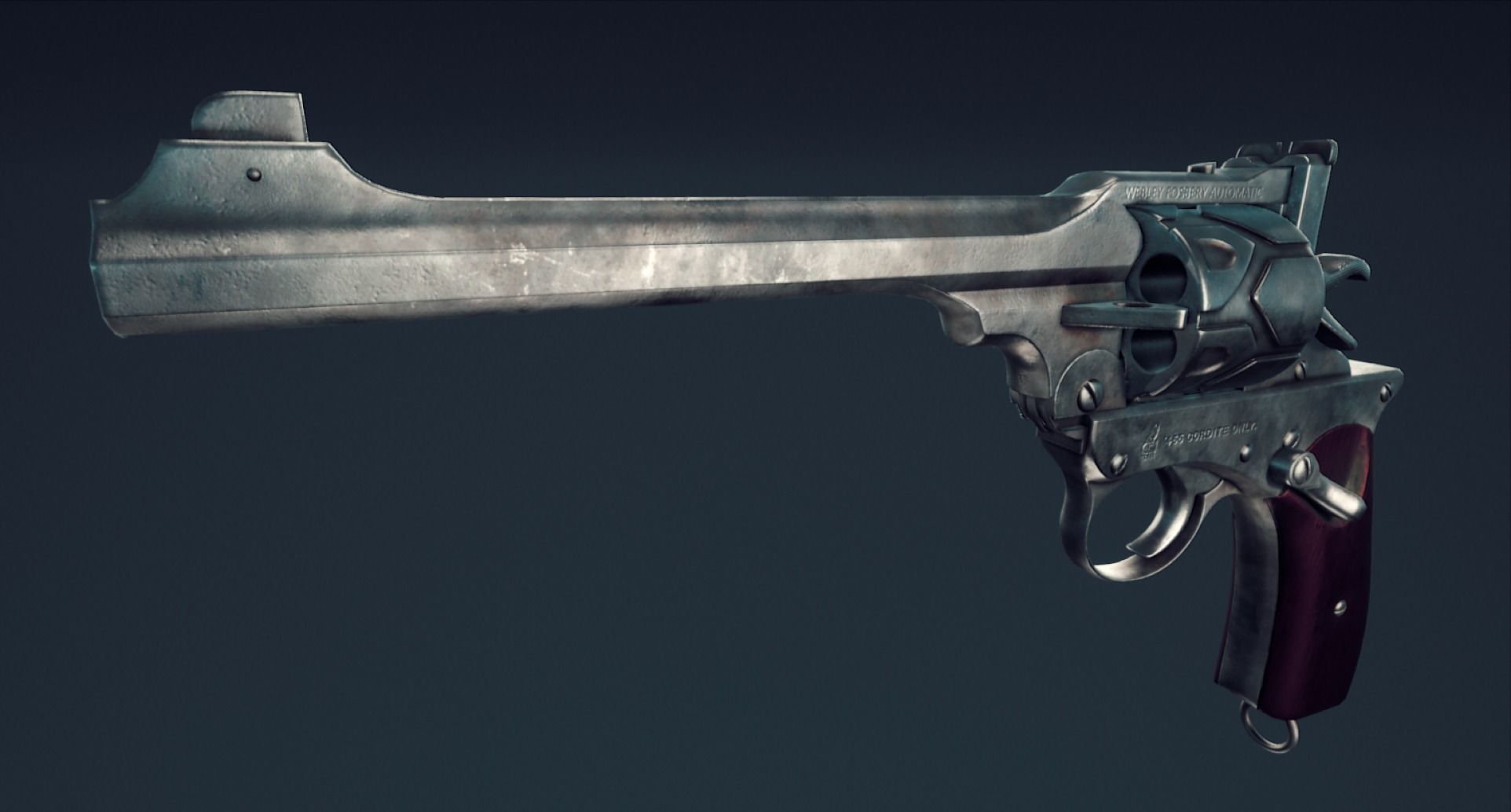3D model Webley Fosbery Automatic Revolver VR / AR / low-poly | CGTrader