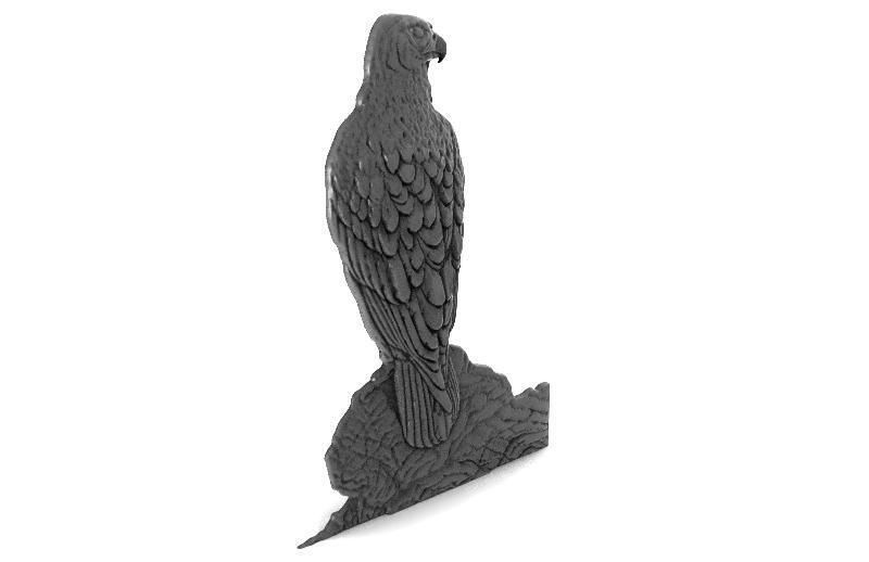 Falcon bas-relief CNC 3D model 3D printable | CGTrader