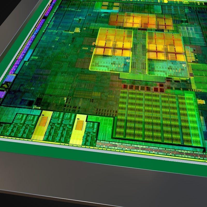 CPU GPU core 3D model | CGTrader