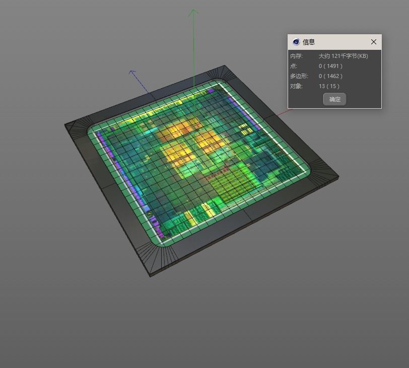 CPU GPU core 3D model | CGTrader