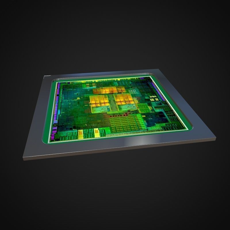 CPU GPU core 3D model | CGTrader