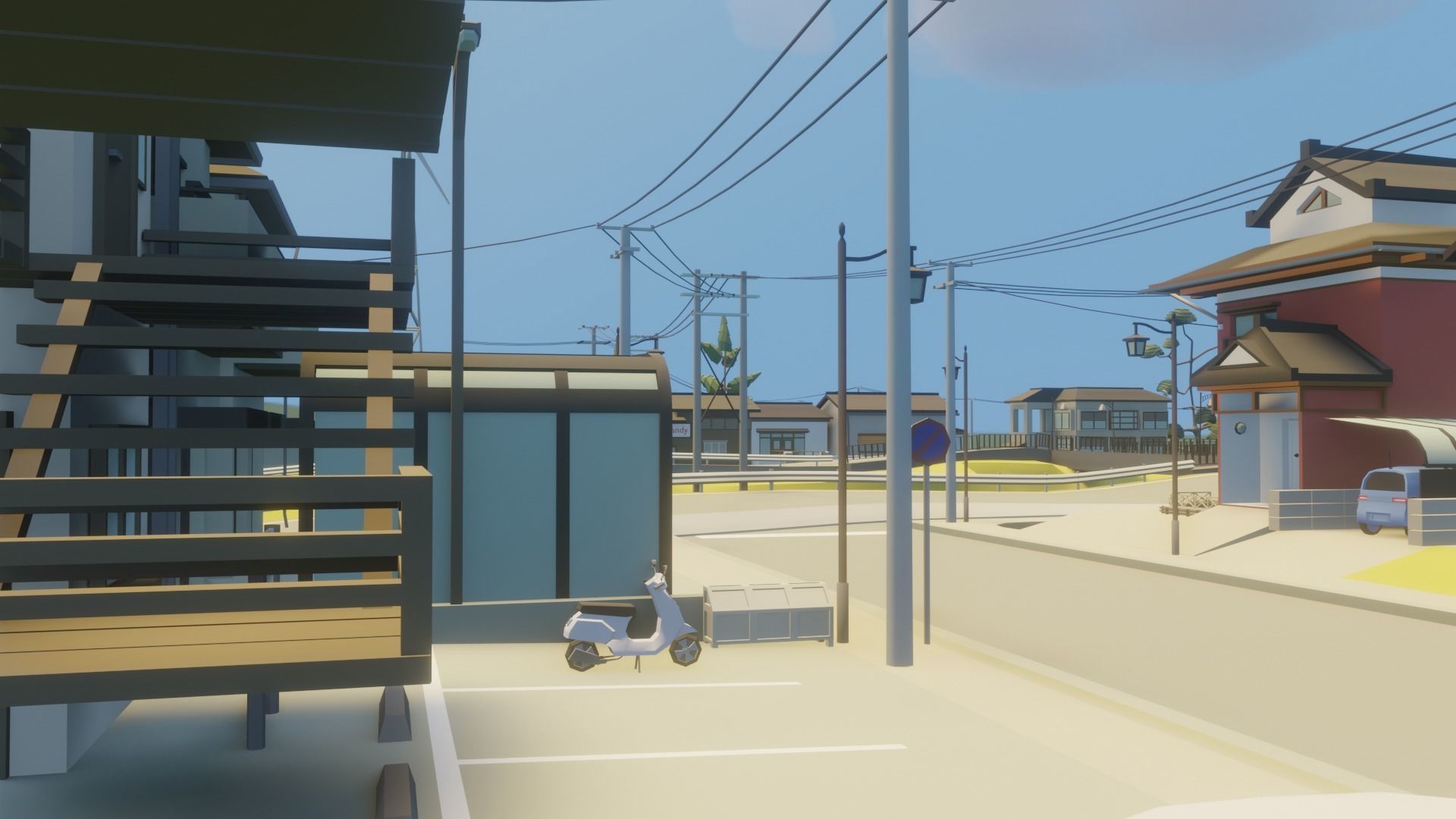 3D model Low poly japanese town VR / AR / low-poly | CGTrader