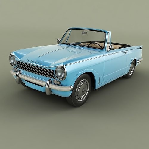 Triumph Herald 13 60 Convertible 3D model | CGTrader