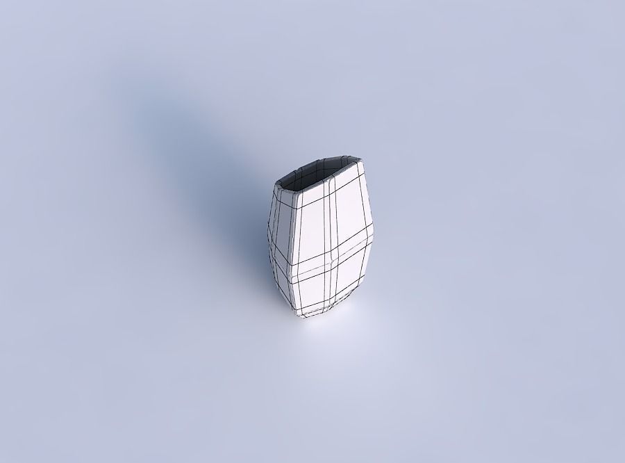 Vase bent rectangle with huge plates 3D model 3D printable | CGTrader