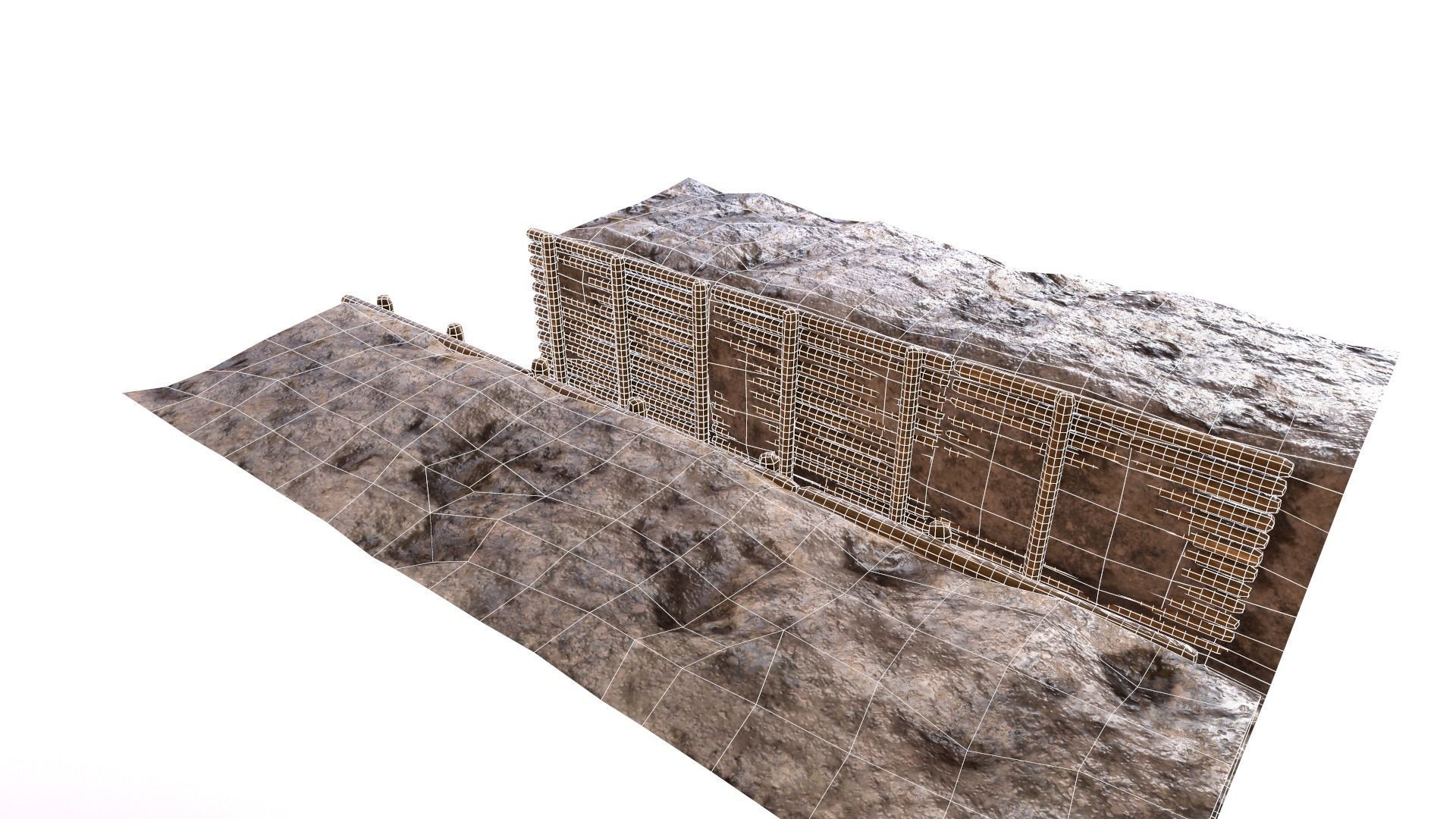 3D model ww1 trench VR / AR / low-poly | CGTrader