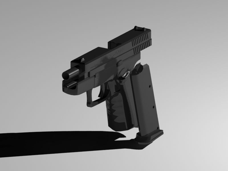 HS-2000 Croatian Pistol free VR / AR / low-poly 3D model | CGTrader
