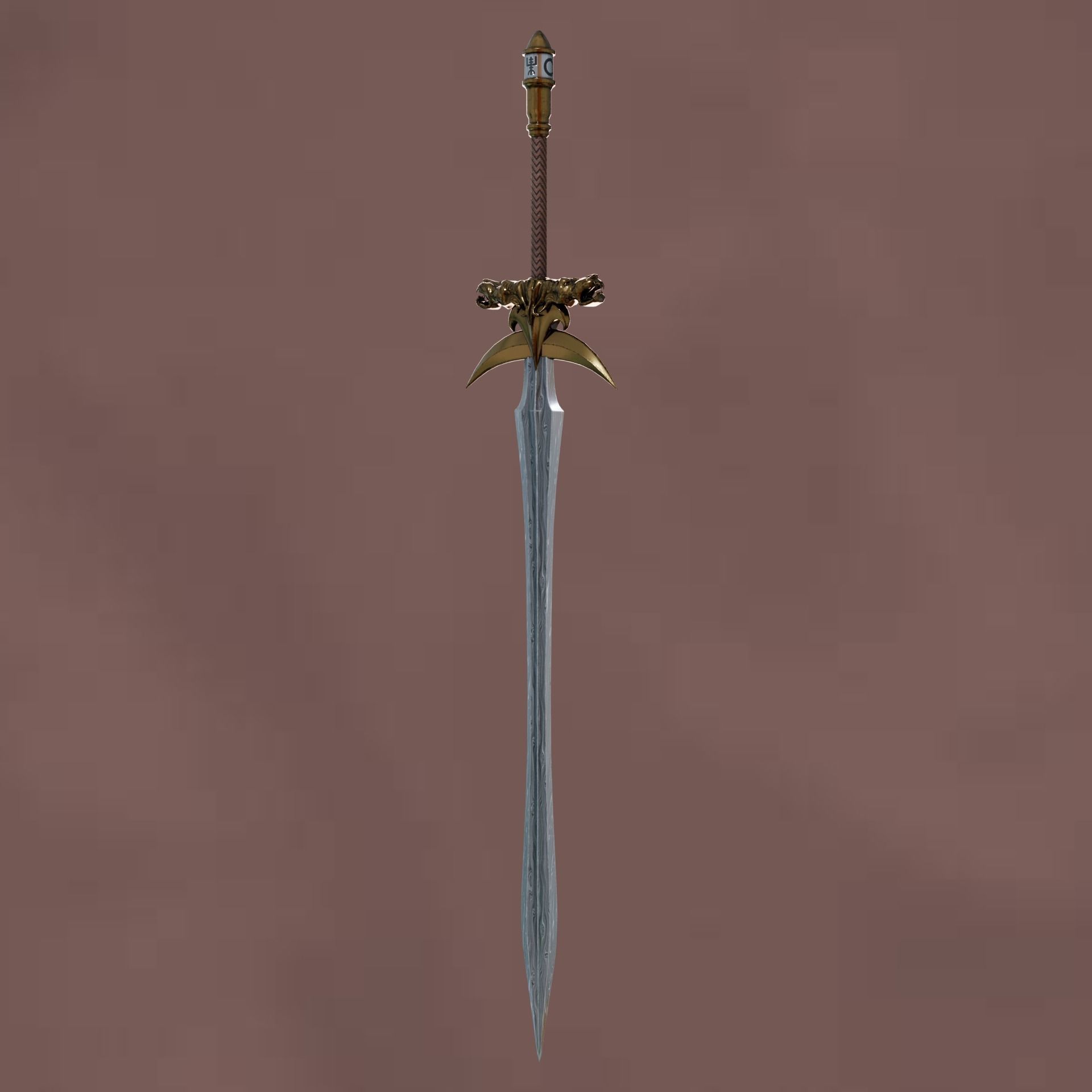 Medieval Sword 3D model VR / AR ready PBR blade | CGTrader