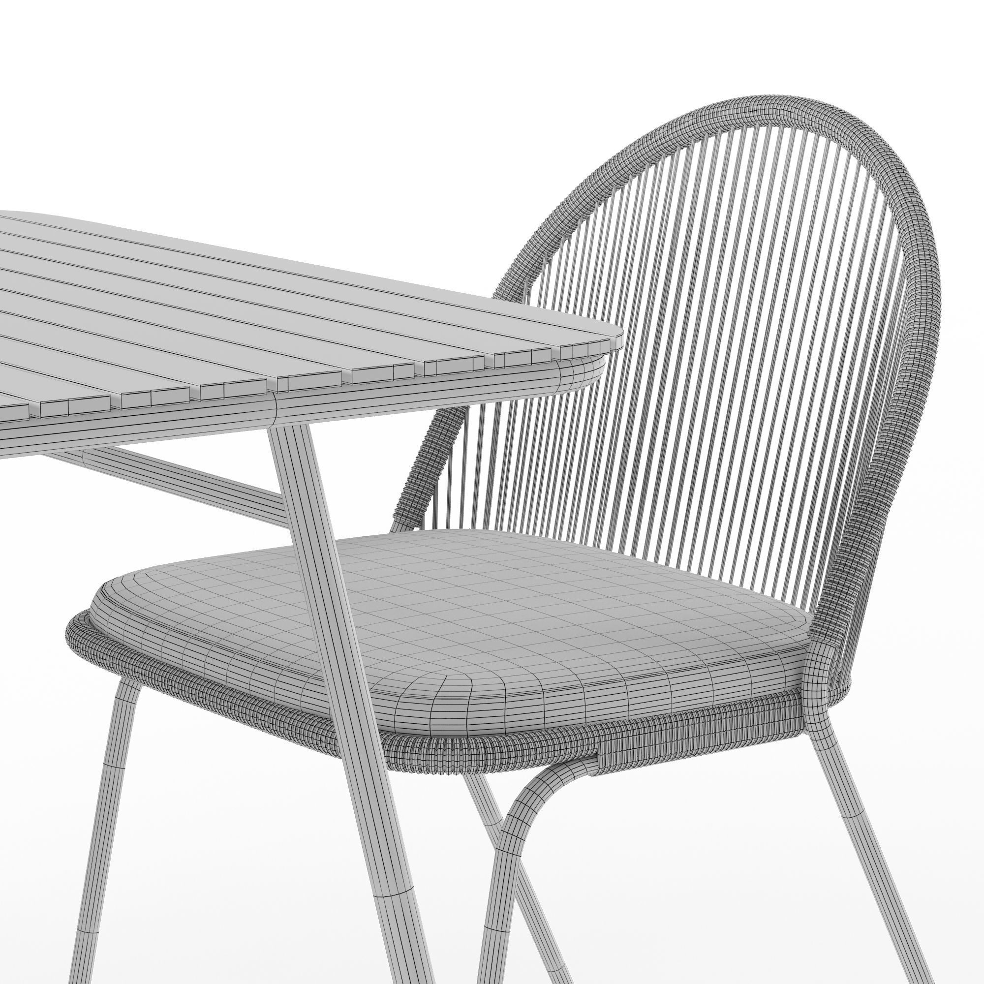 Shann Chair Soumaya Table 3D model | CGTrader