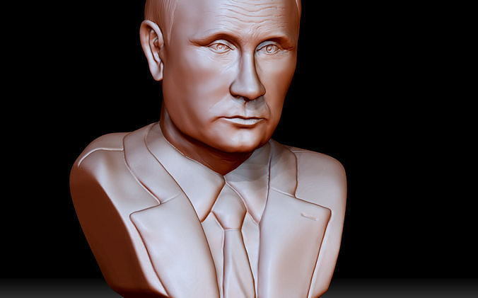 Vladimir Putin 3D model 3D printable | CGTrader