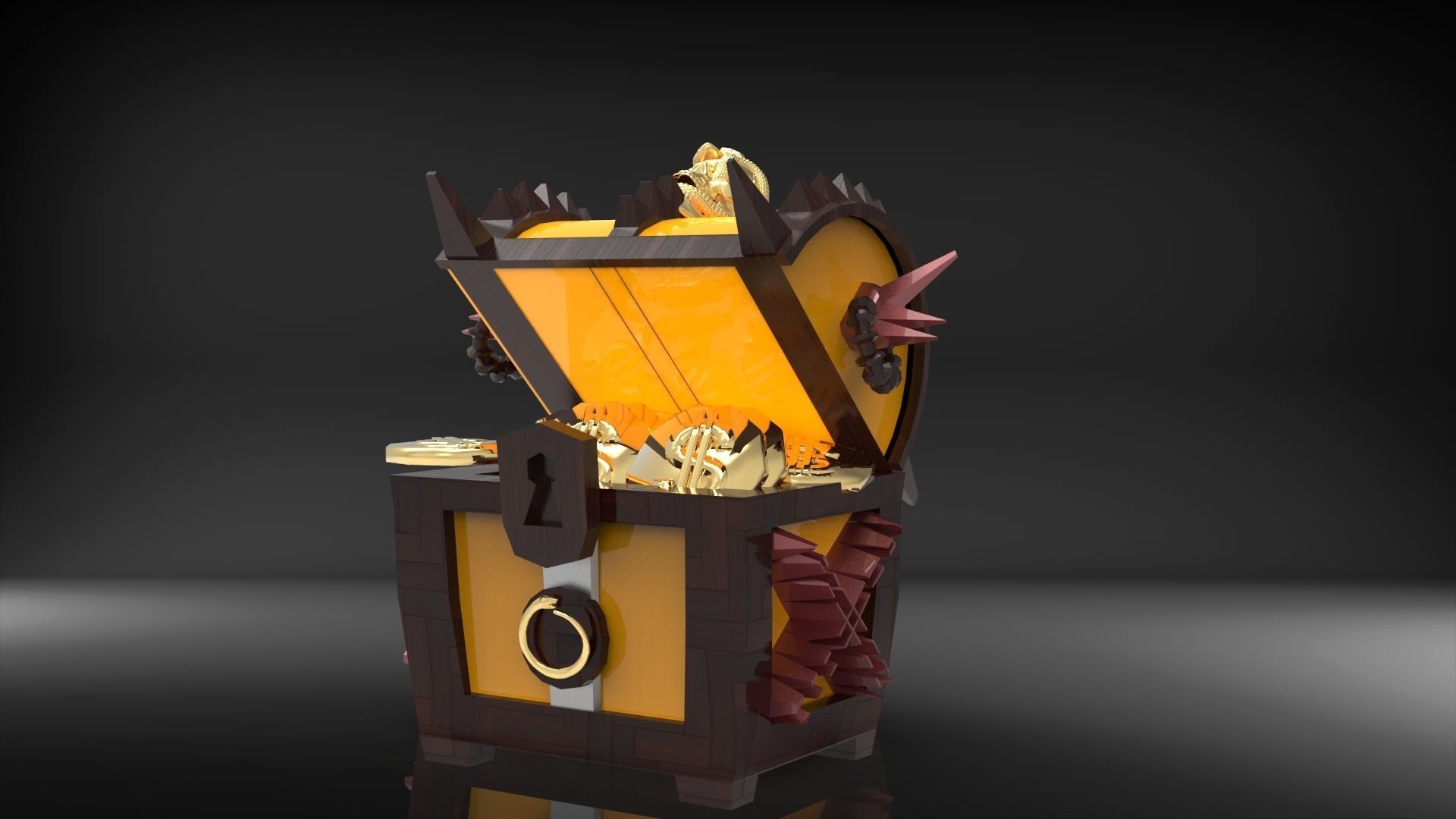 3D model Fantasy chests pack VR / AR / low-poly | CGTrader