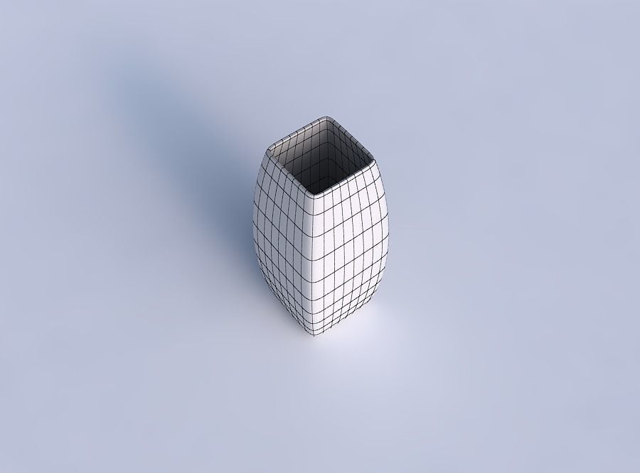 Vase rectangle smooth 3D Model 3D printable MAX OBJ STL MTL | CGTrader.com