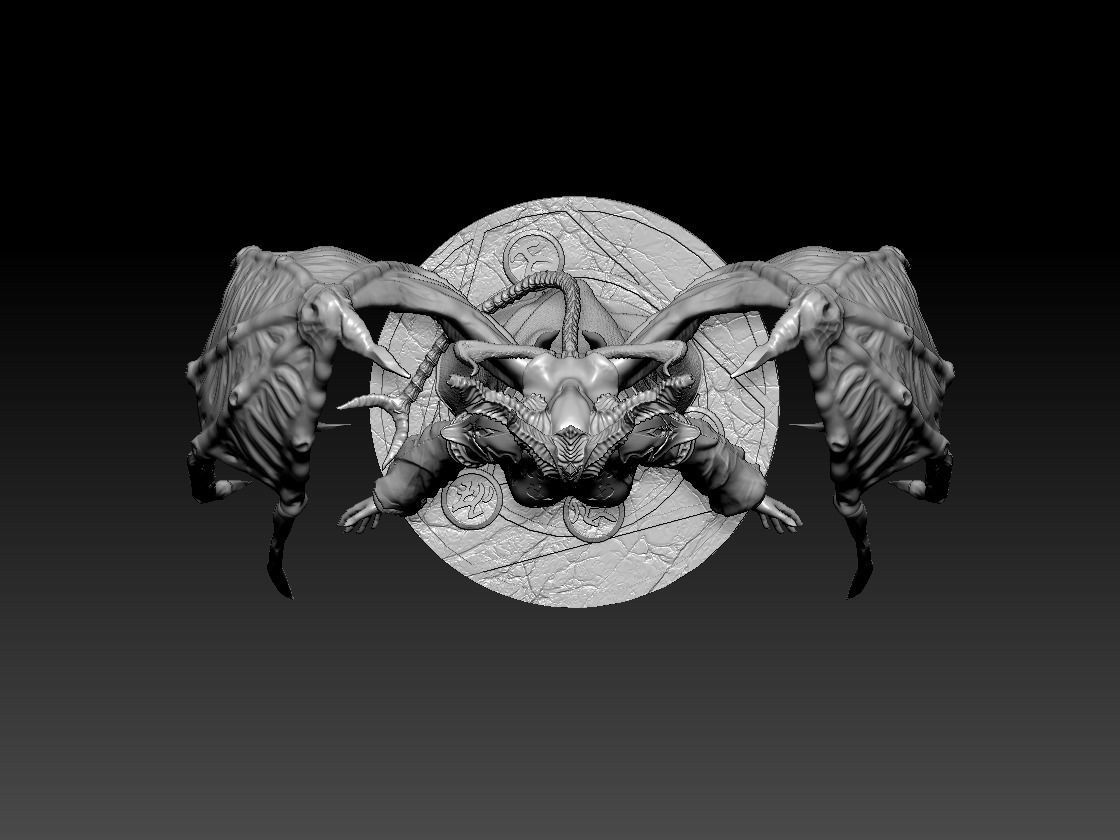 Lilith statue of demon 3D model 3D printable | CGTrader