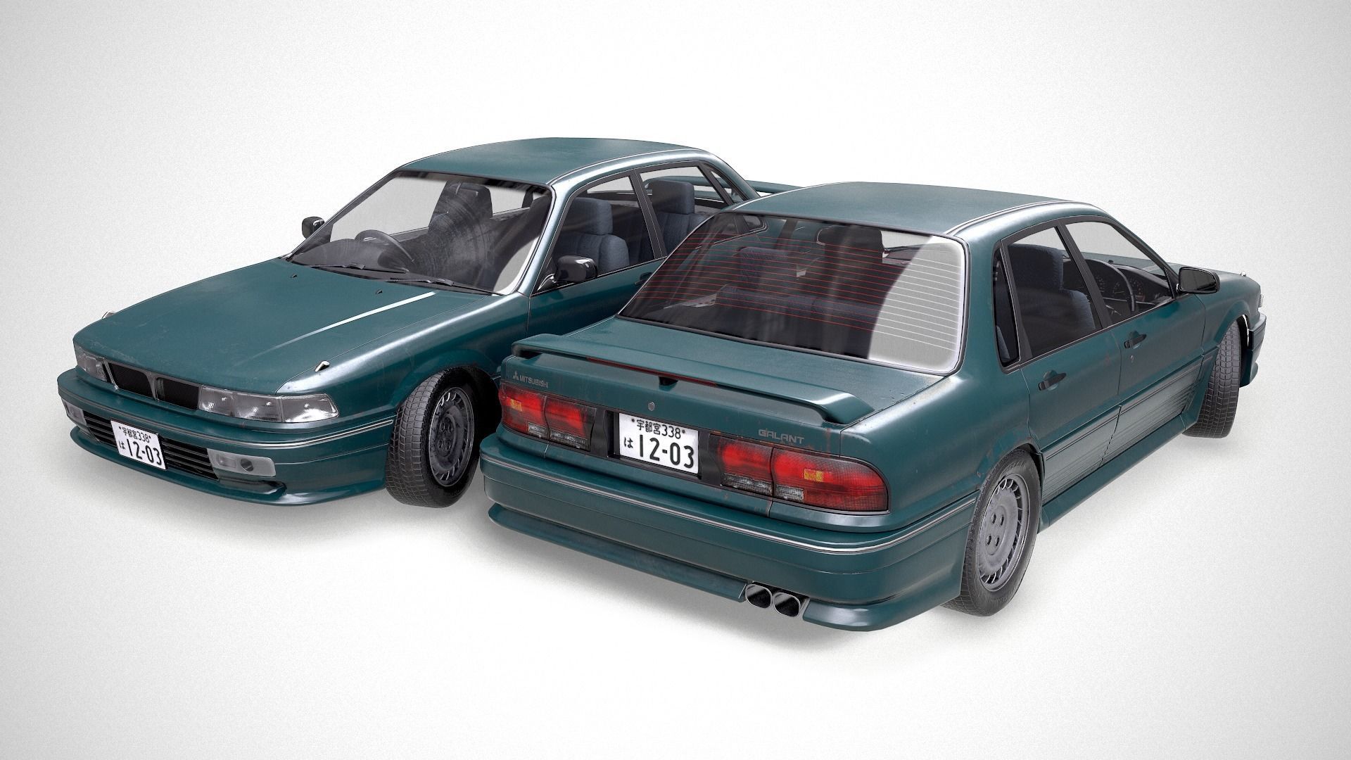 3D model Mitsubishi Galant 6 VR / AR / low-poly | CGTrader