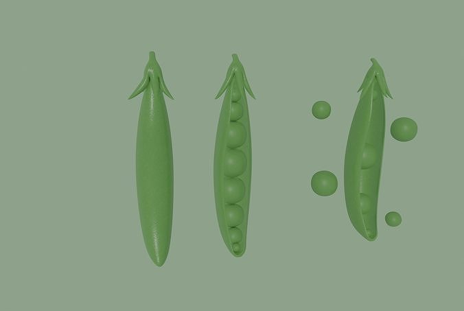 3D model Pea model VR / AR / low-poly | CGTrader
