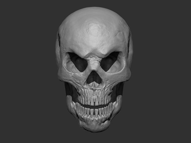 Stylized Skull 3D model 3D printable | CGTrader