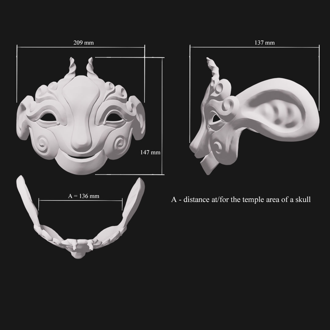Soul Mask stl file for 3d printing 3D model 3D printable | CGTrader