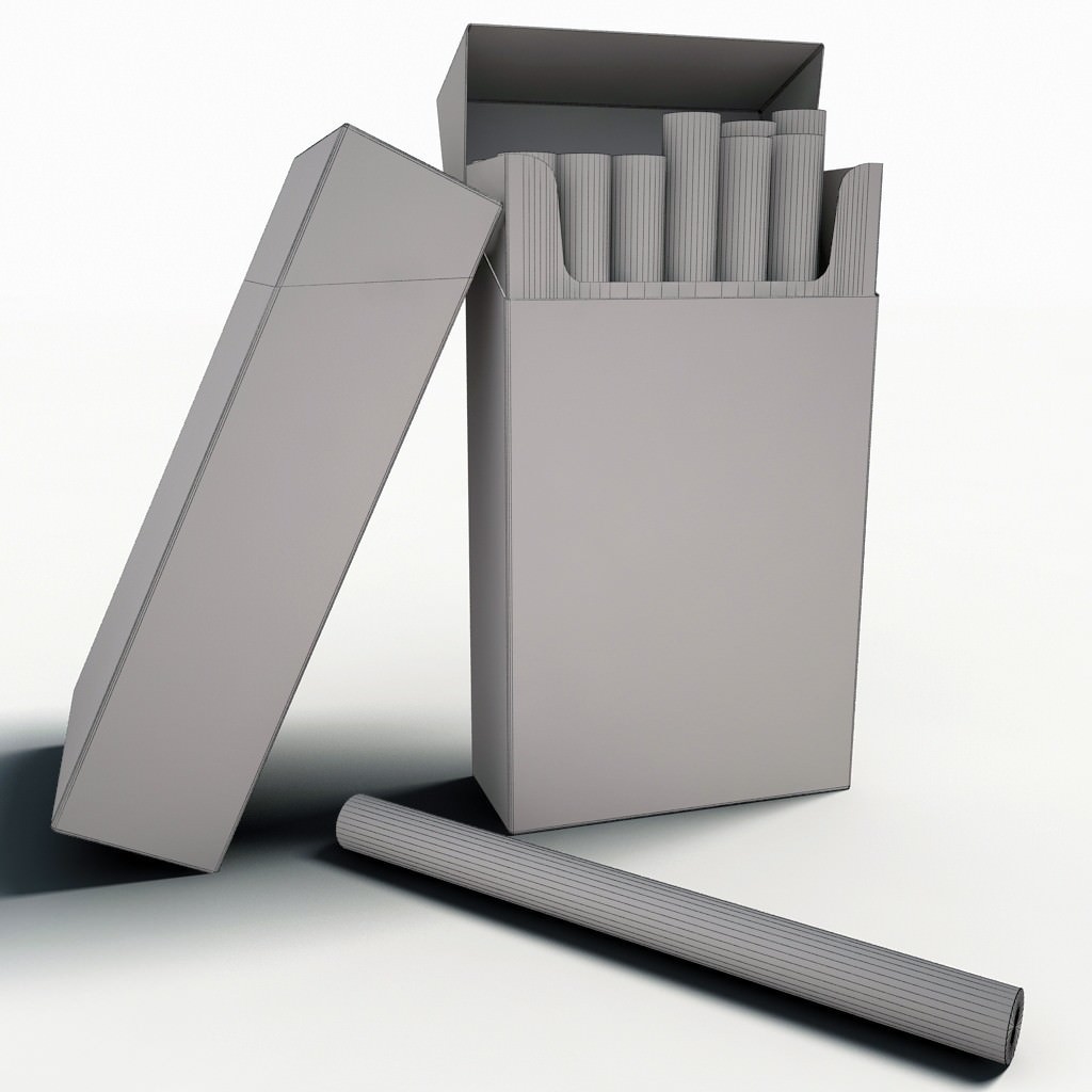 Marlboro red limited cigarette pack 3D Model MAX C4D LWO LW LWS ...